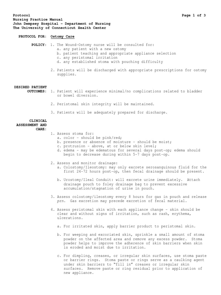 Ostomy Care | Nursing | Medical Specialties