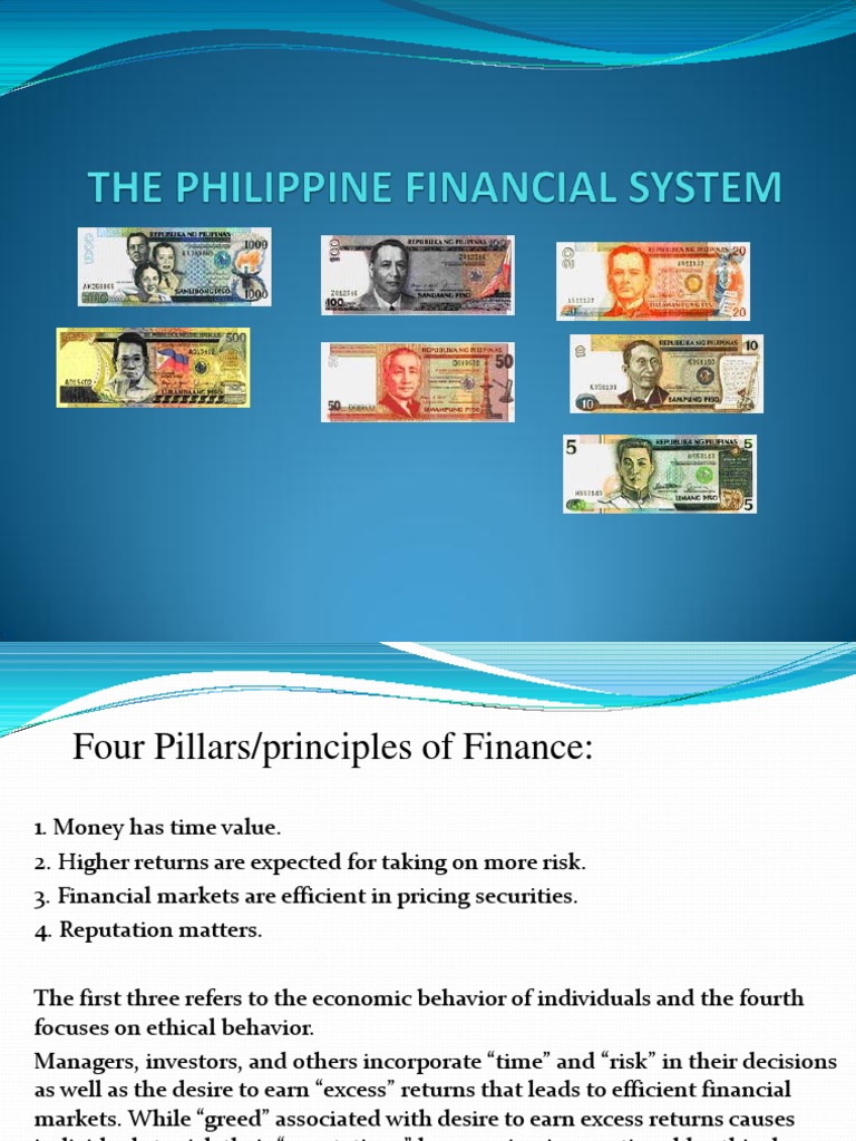 The Philippine Financial System | PDF | Banks | Deposit Account