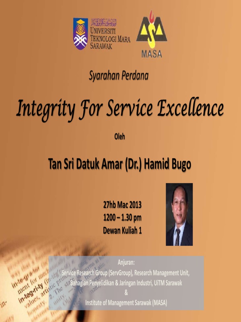 Integrity for Service Excellence | PDF | Integrity | Virtue