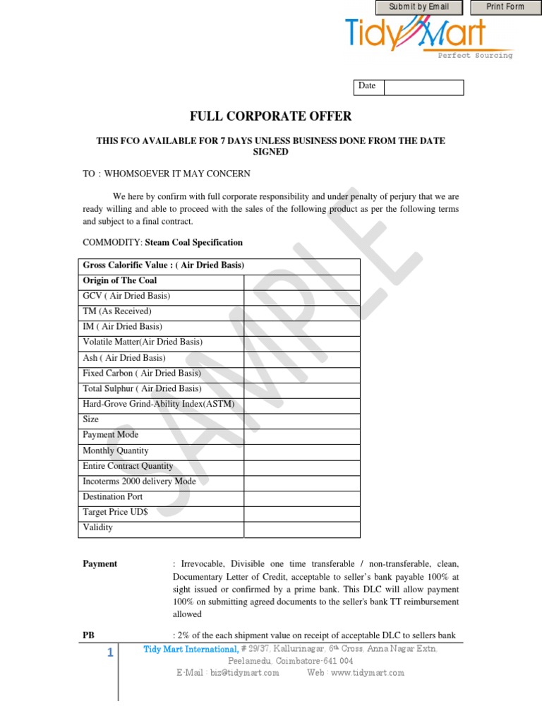 FCO Sample 4 | Sales | Email