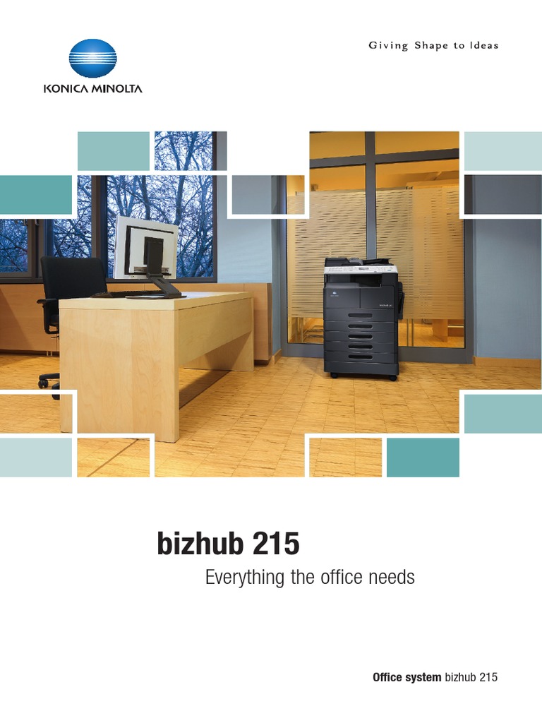 Brochure Bizhub 215 | PDF | Image Scanner | Fax