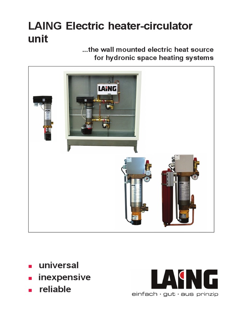 LAING Electric Heater-Circulator Unit: Universal Inexpensive Reliable ...