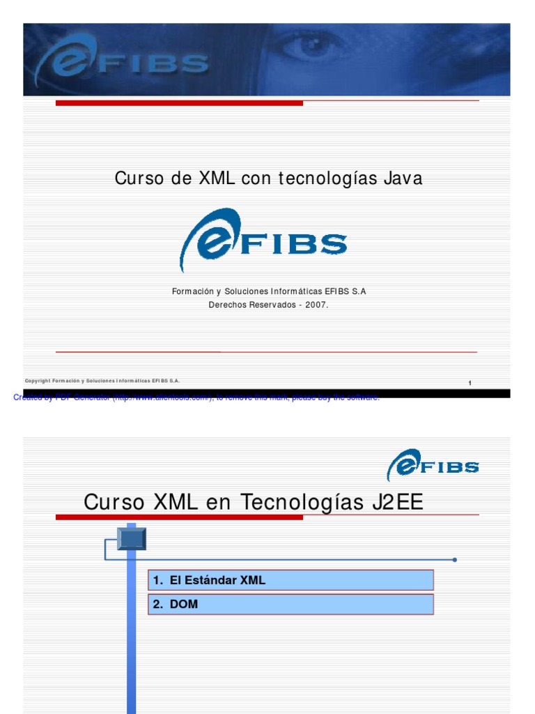 Curso XML | PDF | Xml | Lenguaje de marcado