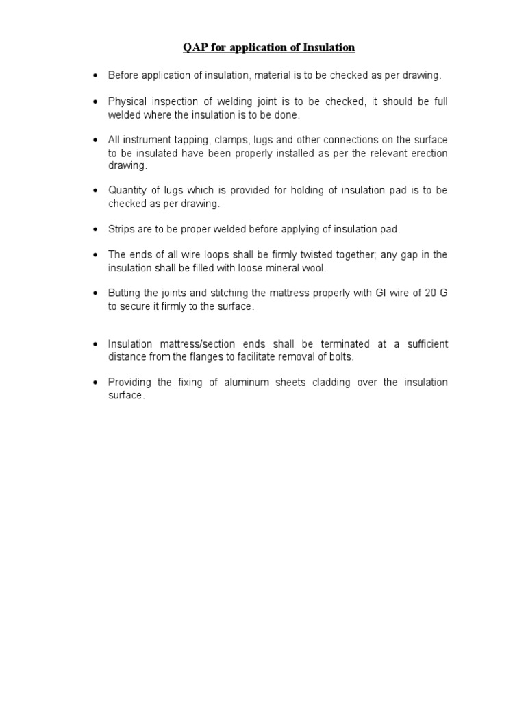 Guidelines for Applying Insulation to Boilers, Steam Lines, Feed Water ...