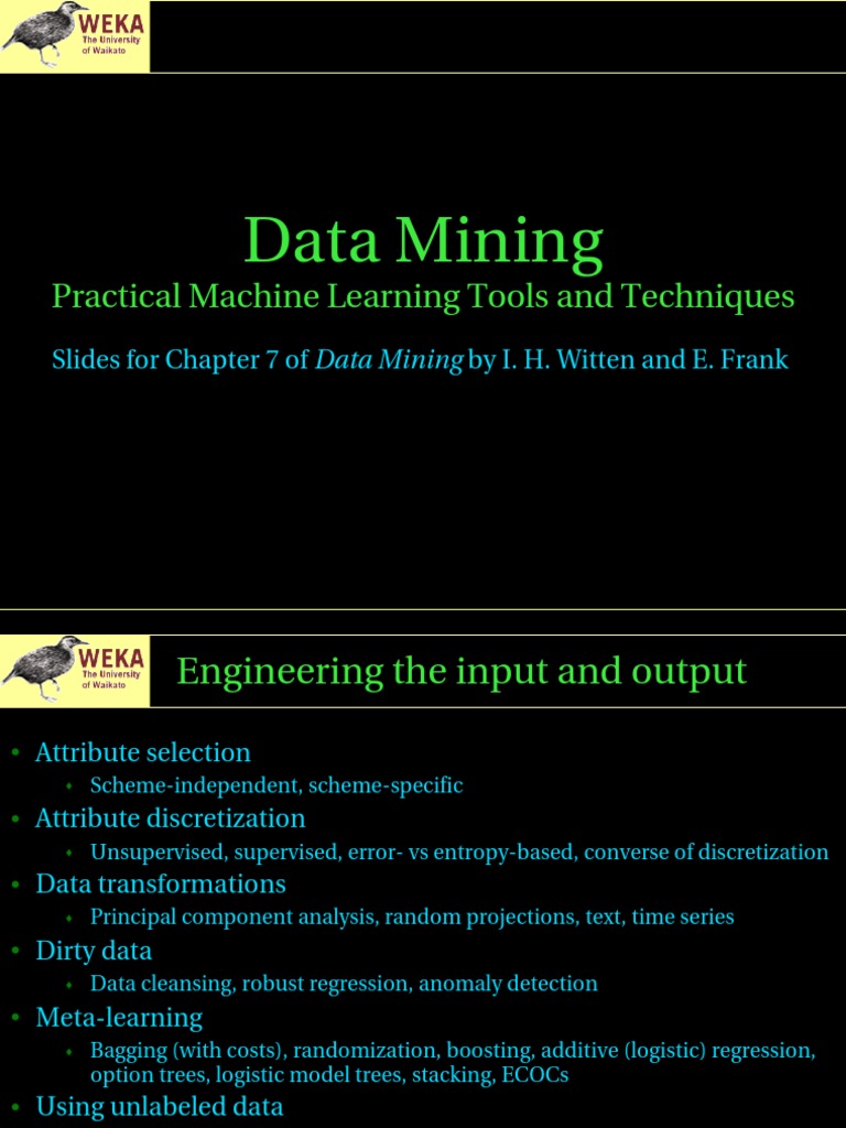 Data Mining: Practical Machine Learning Tools and Techniques | PDF ...