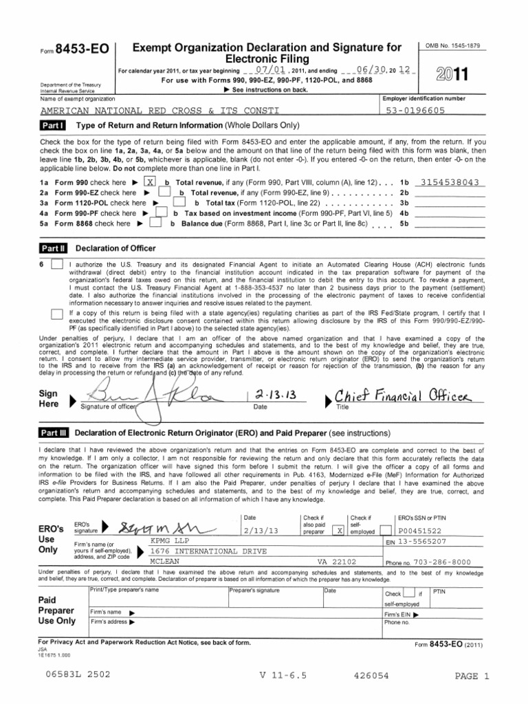 American Red Cross Form 990 Overview | PDF | Irs Tax Forms | 501(C ...