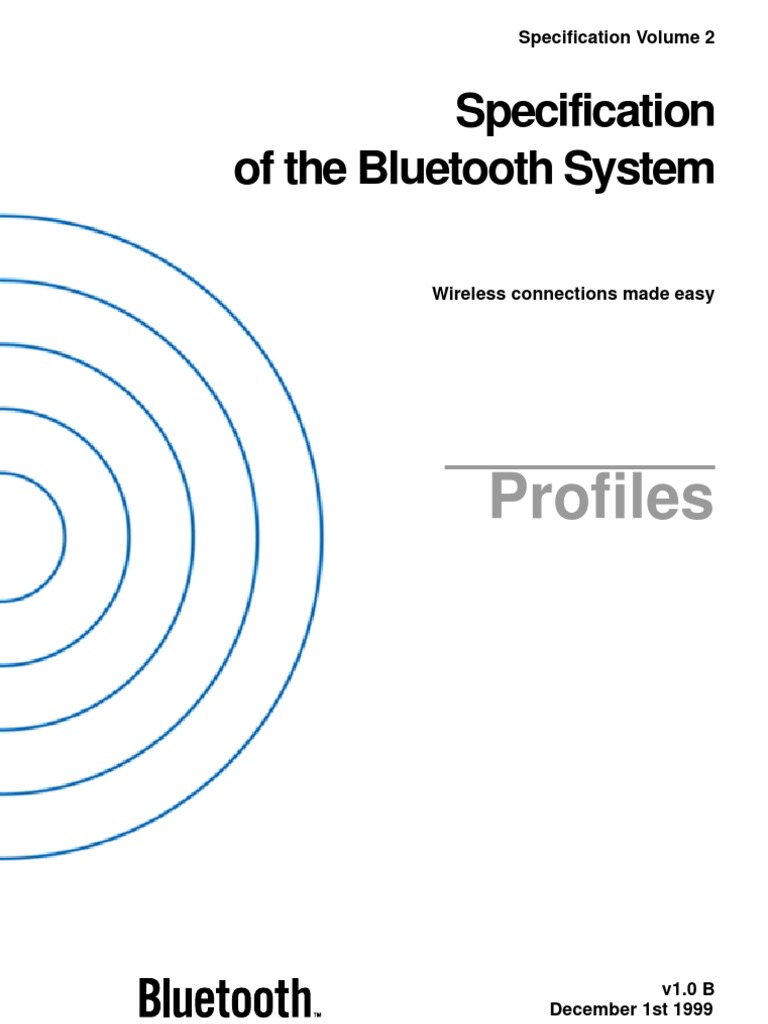 Bluetooth Specification | Bluetooth | Personal Identification Number