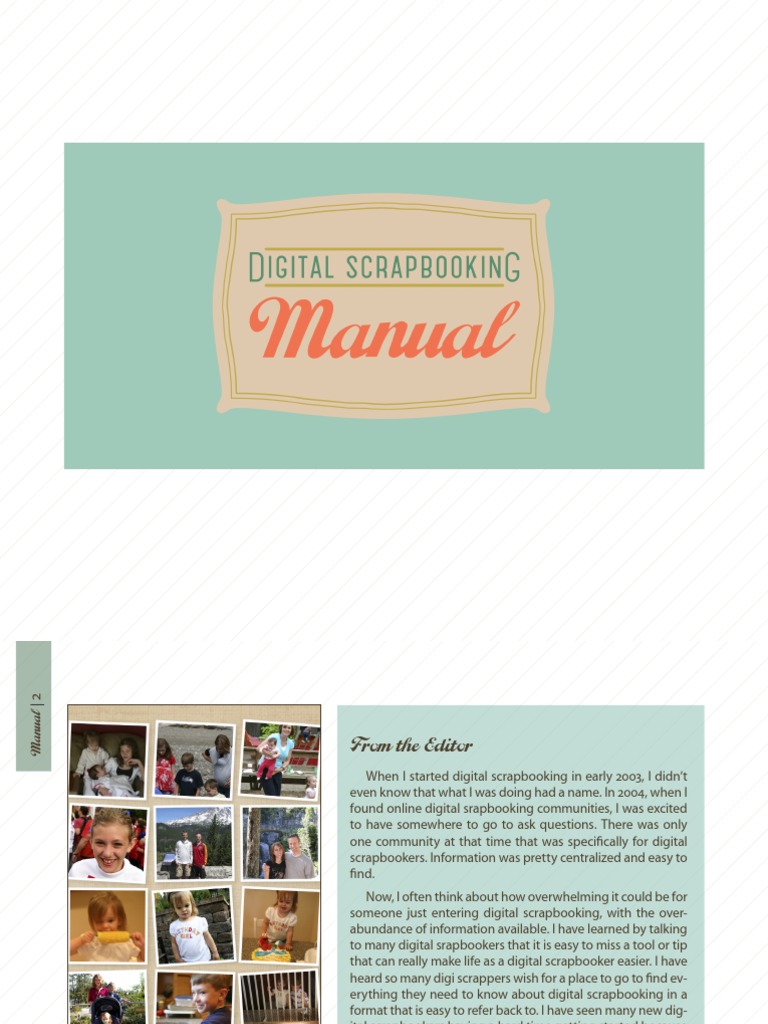Digital Scrapbooking Manual | PDF | Scrapbooking | Zip (File Format)