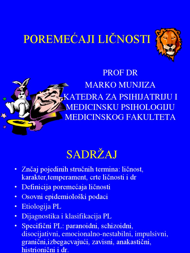 Poremecaji Licnosti | PDF