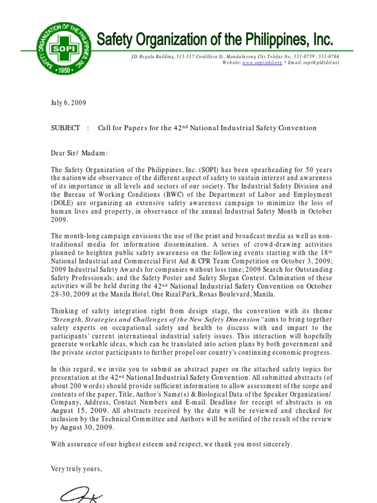 42 NISC Call For Papers | PDF | Occupational Safety And Health | Public ...