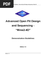 Free Datamine Open Pit Training | PDF | Data Mining | Applied Mathematics