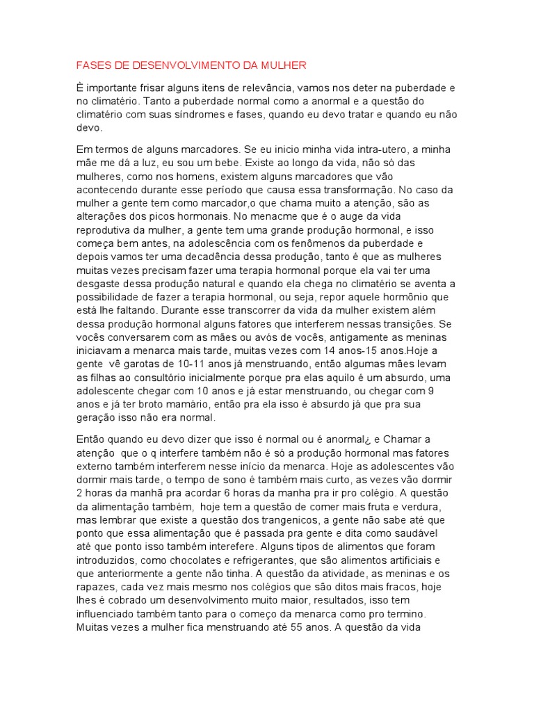 As fases do desenvolvimento feminino: um guia sobre a puberdade ...