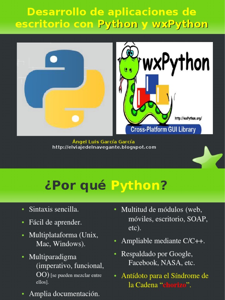 Python y WxPython | Descargar gratis PDF | Python (lenguaje de programación) | Widget (Gui)