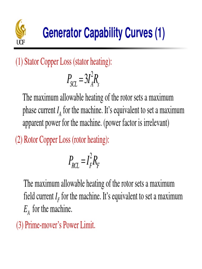 Generator Capability Curve | PDF