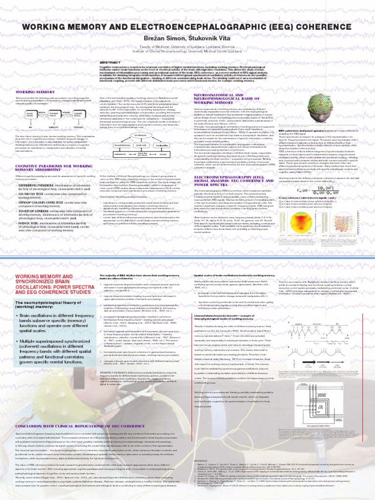 Poster DANUBE 2005 - Working Memory and EEG Coherence | PDF | Working ...