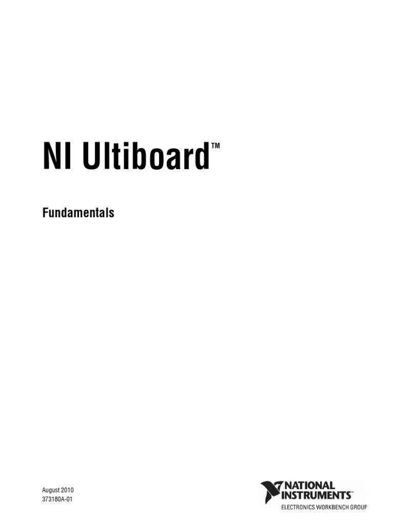 NI Ultiboard: Fundamentals | PDF | Printed Circuit Board | Transmission ...
