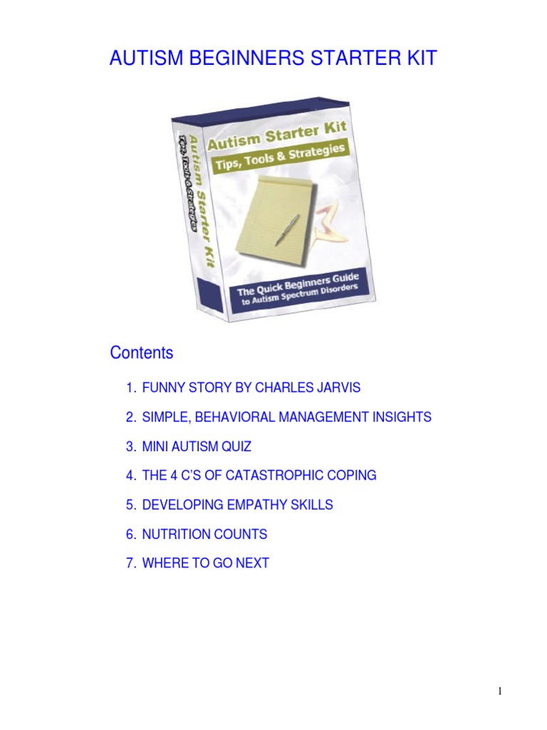 Autism Starter Kit | PDF | Behavior | Empathy
