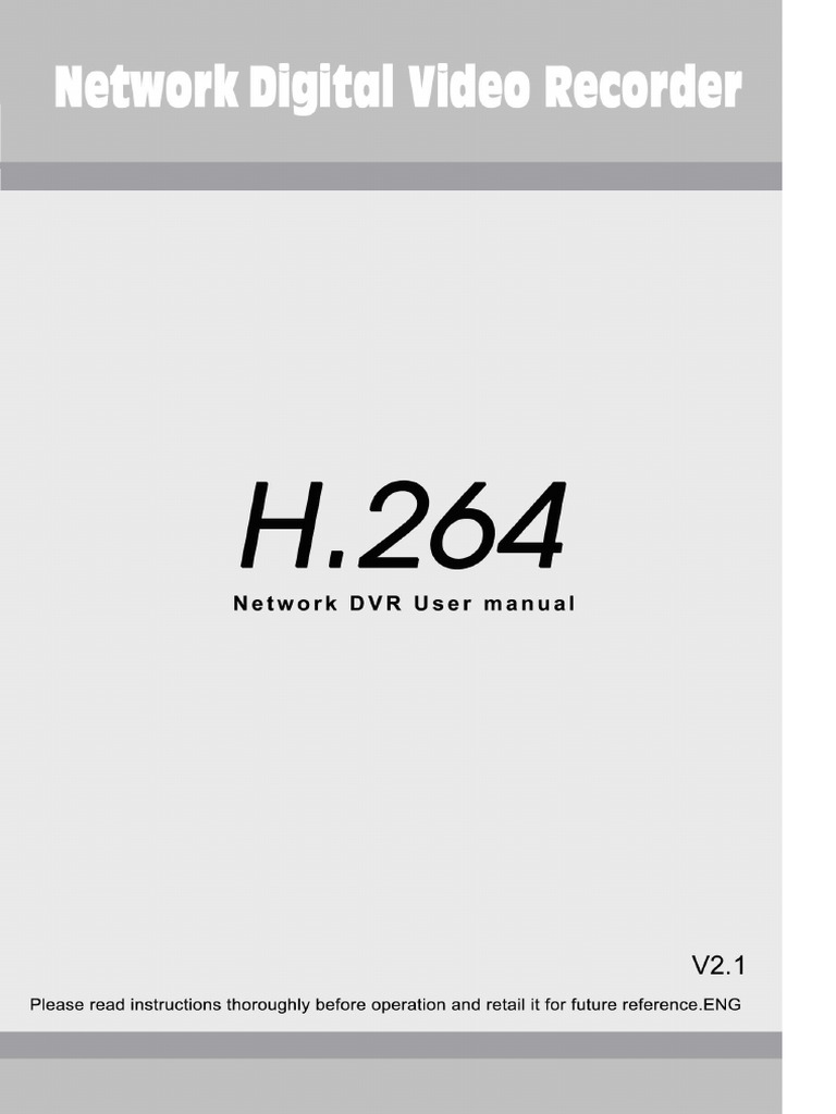 DVR User Manual | PDF | Digital Video Recorder | Power Supply