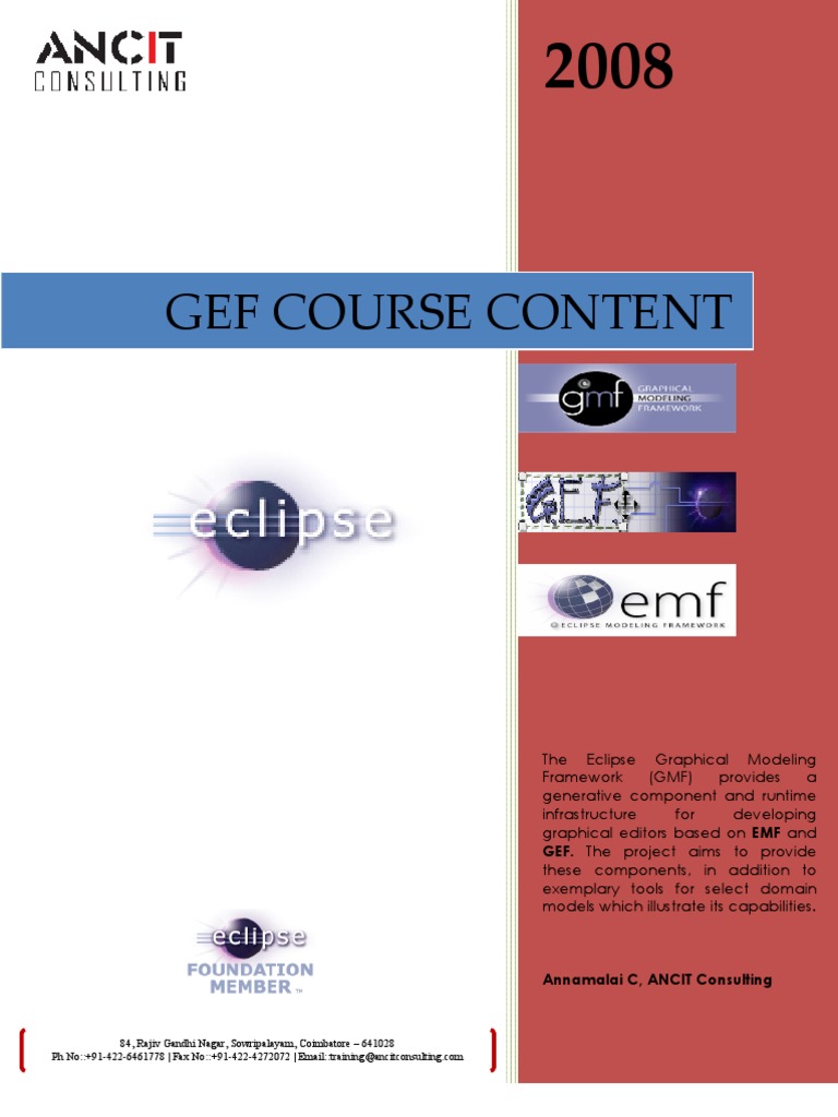 GEF Training Program Overview | PDF | Eclipse (Software) | Model–View ...