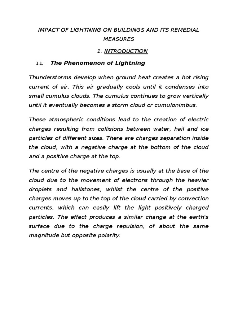 Lightining and Its Effects | PDF | Lightning | Cloud