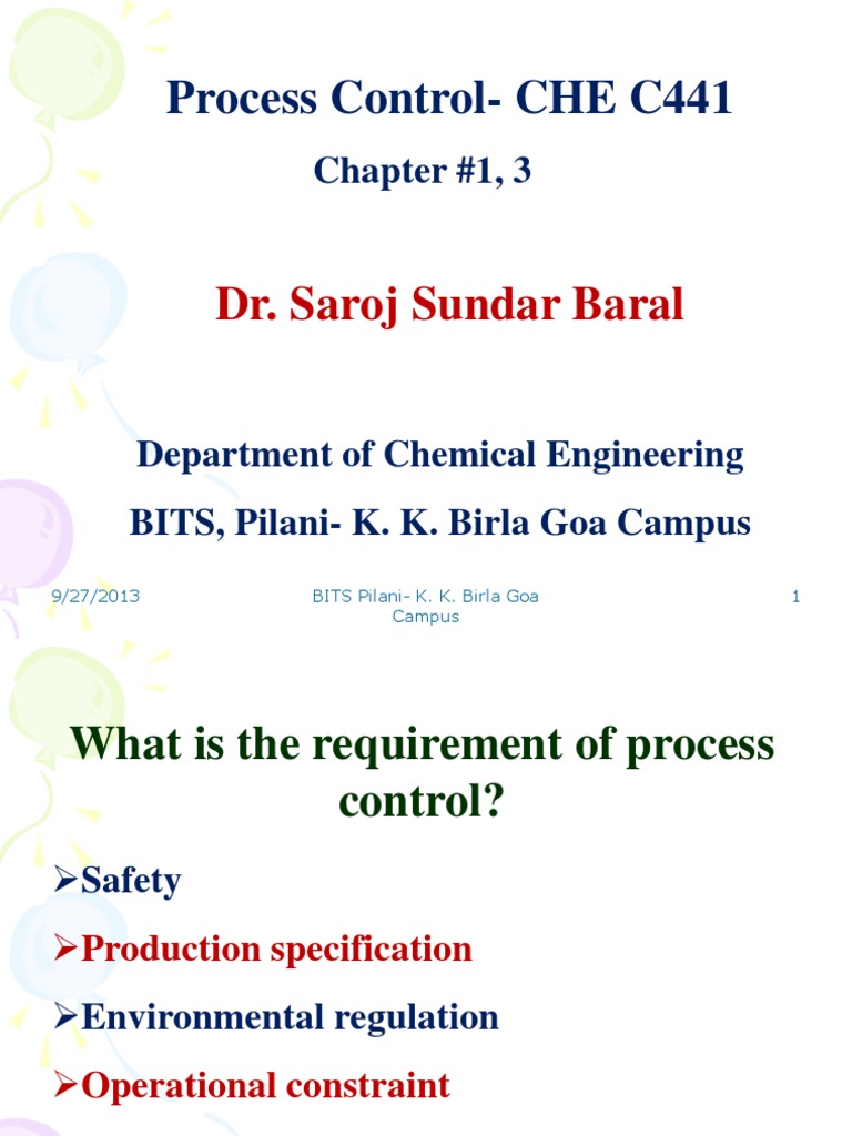 An Introduction to Process Control Systems: Feedback Loops, Stability, and Optimization | PDF ...