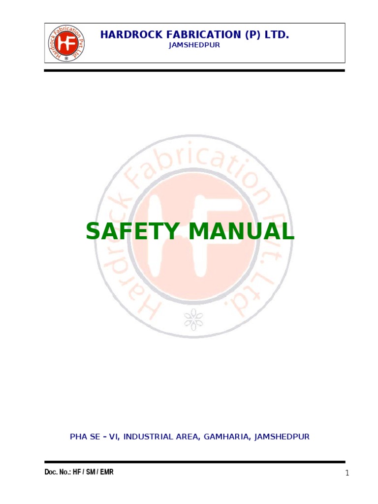R - Safety Manual | PDF | Explosive Material | Welding