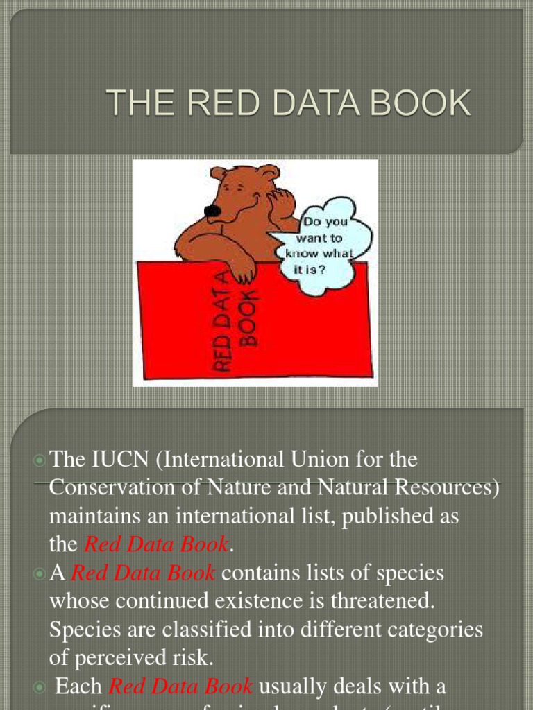 The Red Data Book | PDF | Endangered Species | Systems Ecology