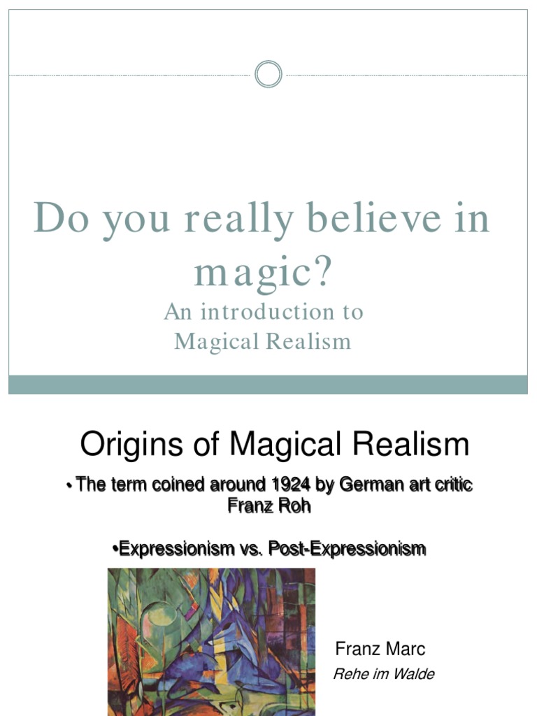 Magical Realism | PDF | Realism (Arts) | Gabriel García Márquez