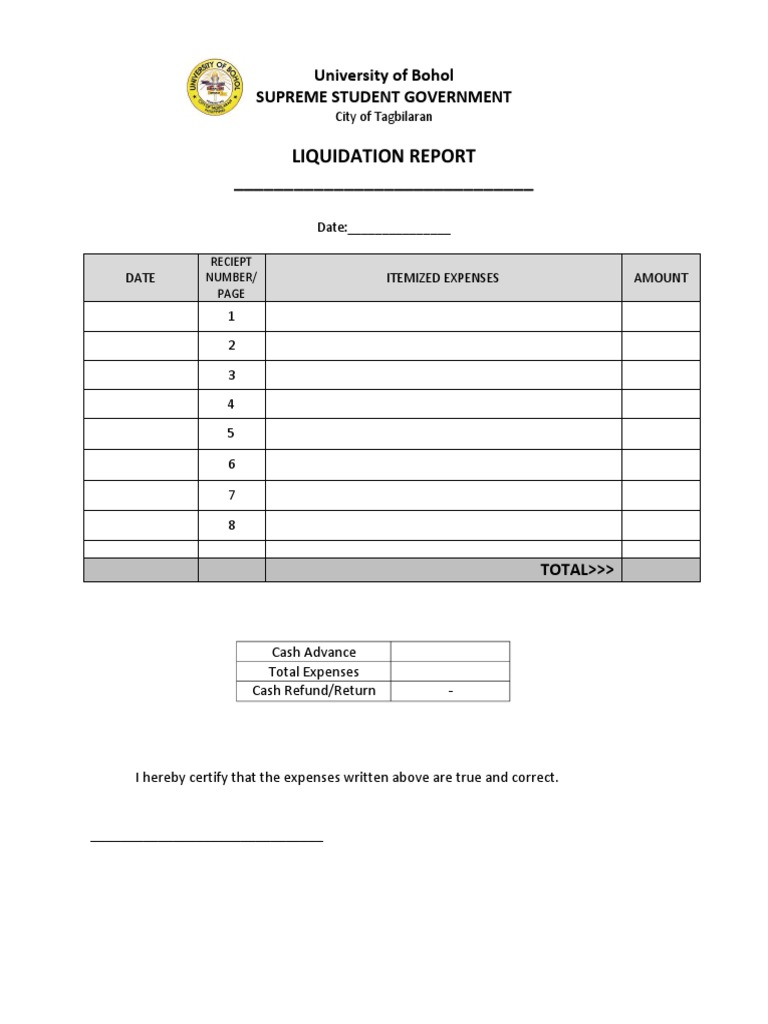 Liquidation Form UBSSG | PDF | Business