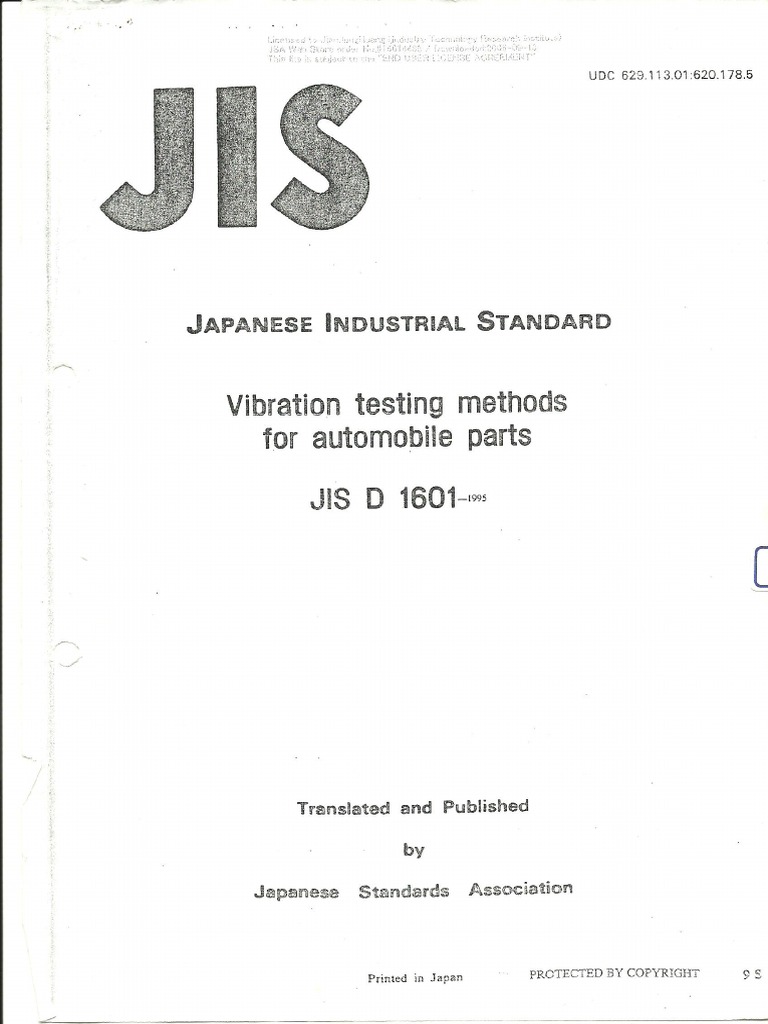 JIS Standard | PDF