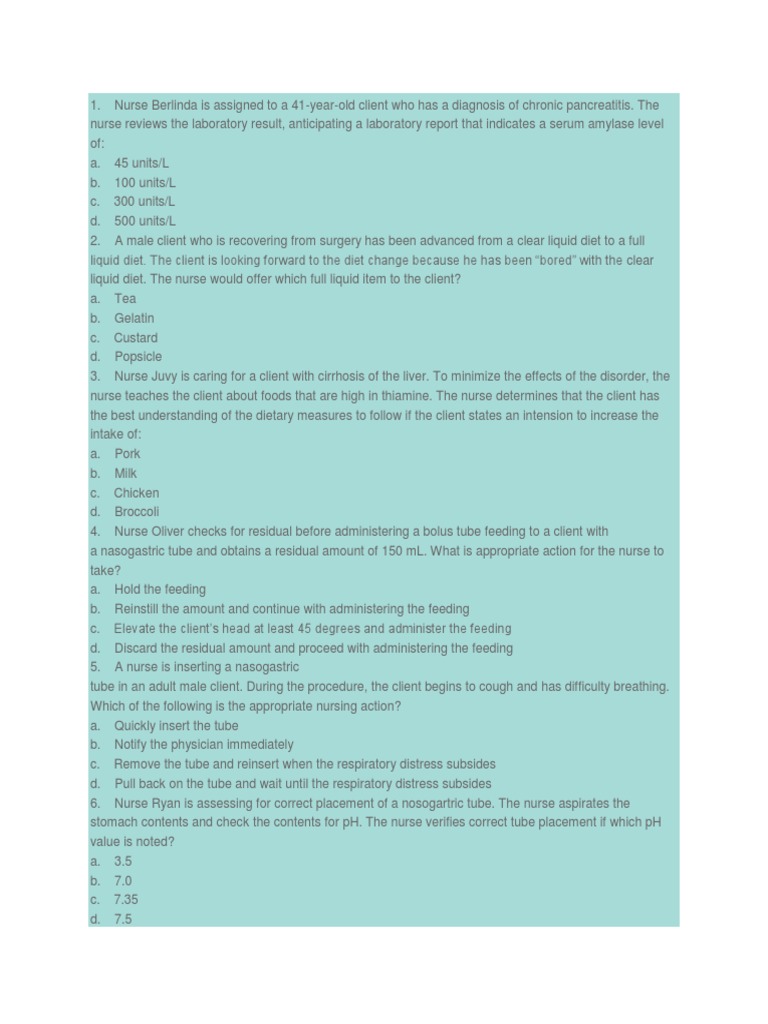 Nclex Reviewer | PDF | Health Sciences | Clinical Medicine