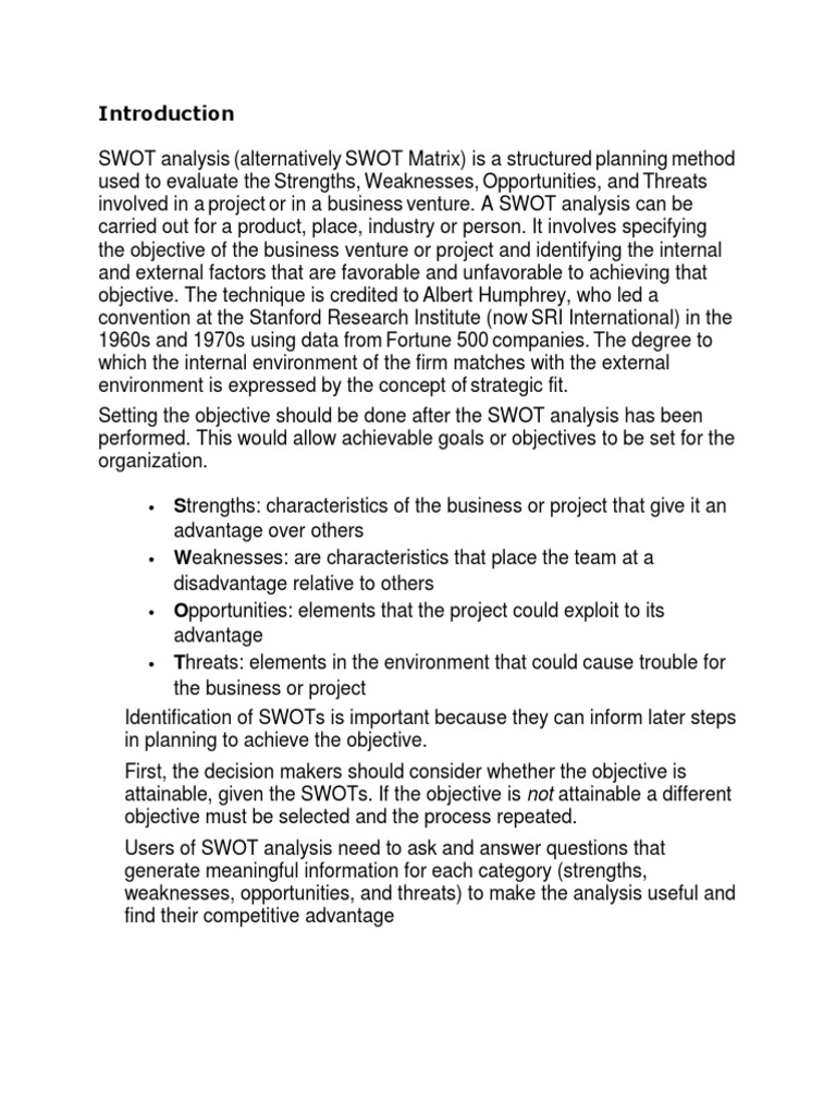 Tata Steel SWOT Analysis 2025 | PDF | Swot Analysis | Business