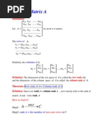 The Rank of A Matrix | PDF | Linear Subspace | Matrix (Mathematics)
