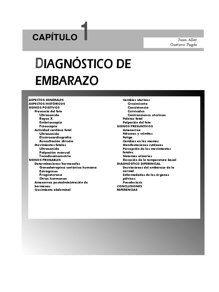 Diagnostico de Embarazo | PDF