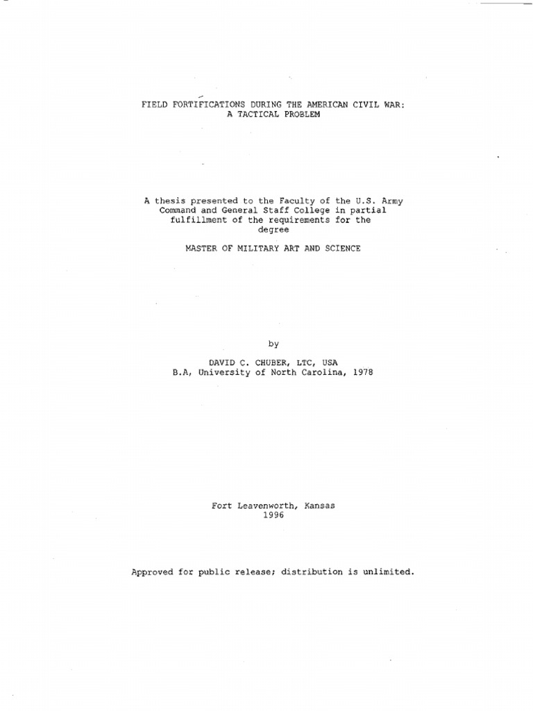 Civil War Tactical Fortifications | PDF | Union Army | Joseph E. Johnston