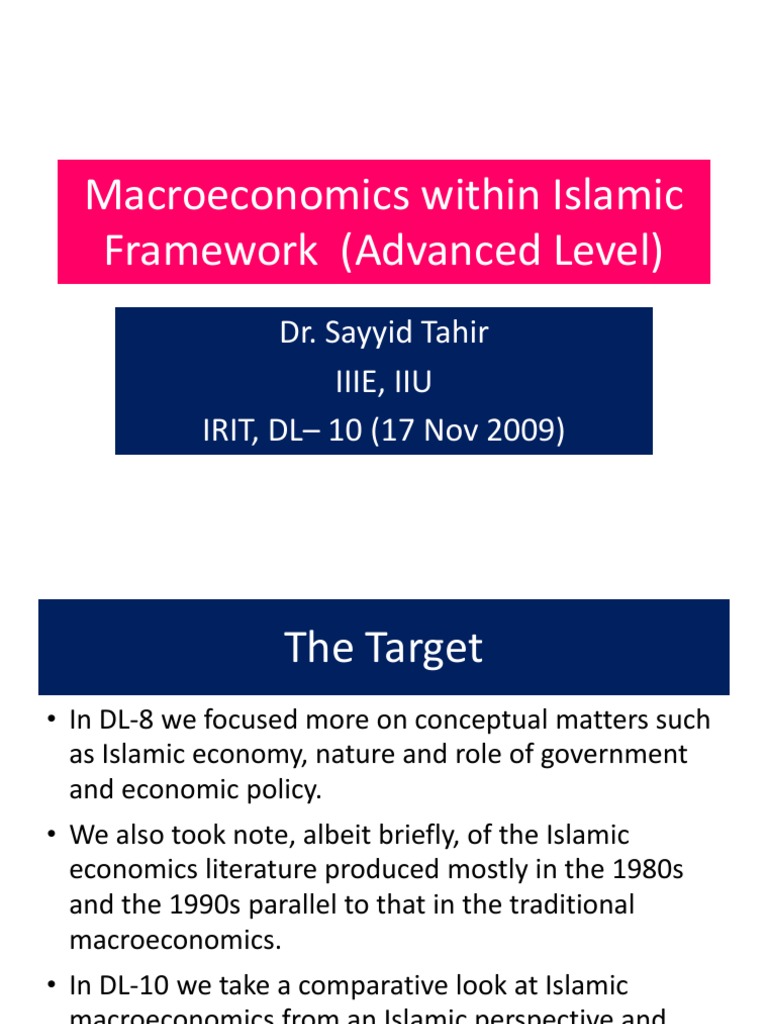 Islamic Macroeconomics: A Comparative Analysis | PDF | Economic ...