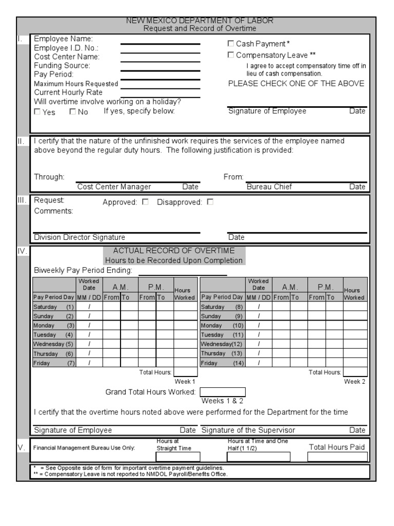 Department Of Labor Overtime Pdf Overtime Payroll