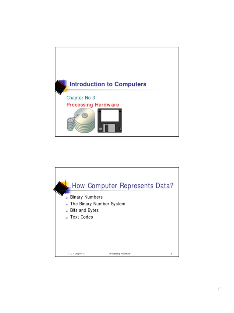 Introduction To Computers: How Computer Represents Data? | PDF | Random Access Memory | Cpu Cache