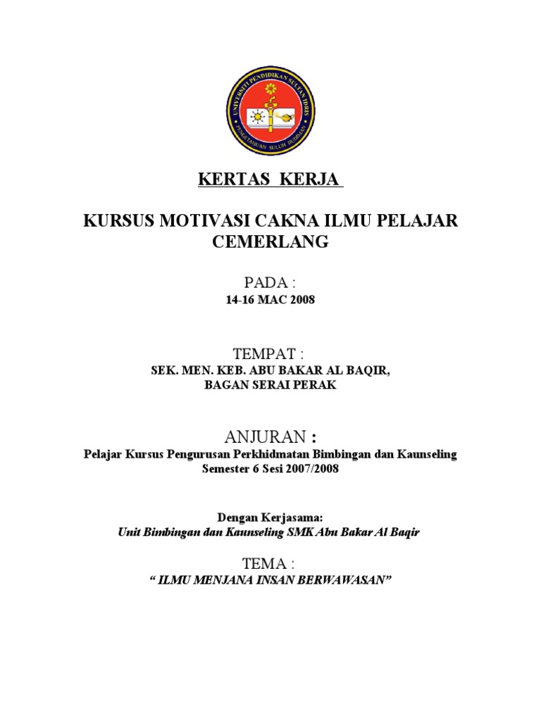 Contoh Kerta Kerja | PDF