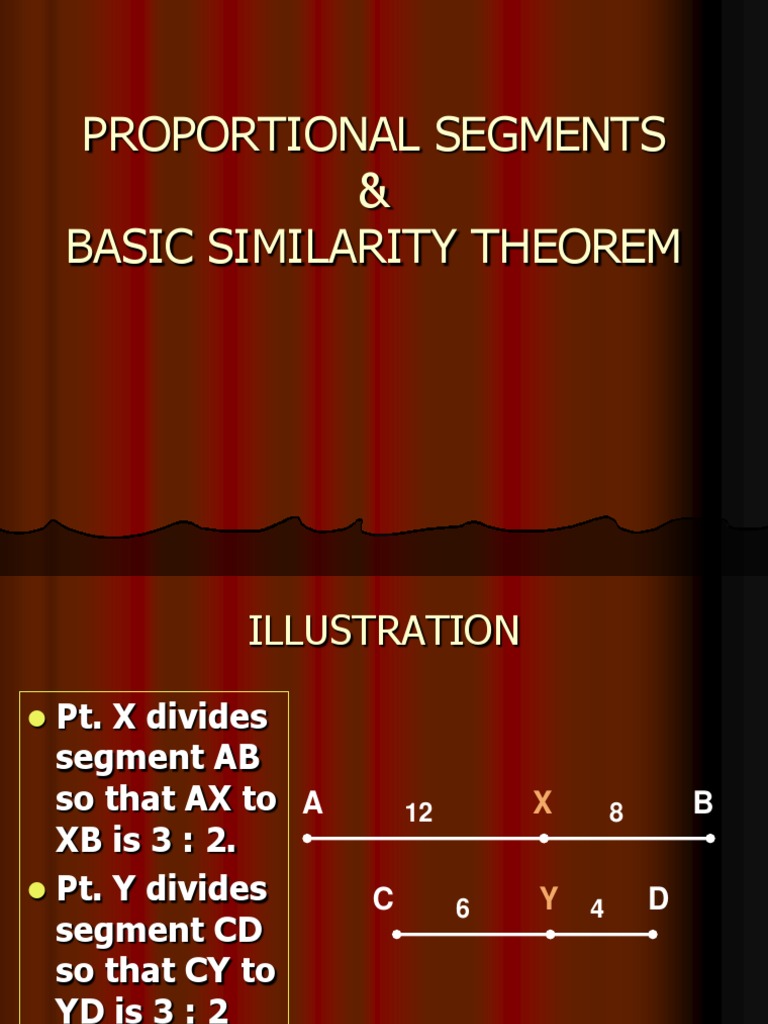 Proportional Segments & Basic Similarity Theorem | PDF | Triangle ...