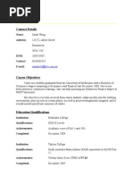 Cover Letter-Woolworths | PDF | Behavioural Sciences | Psychology