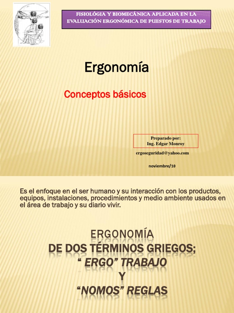 1 Ergonomia Introduccion 1 Factores Humanos Y Ergonom 237 A Bienestar - Riset
