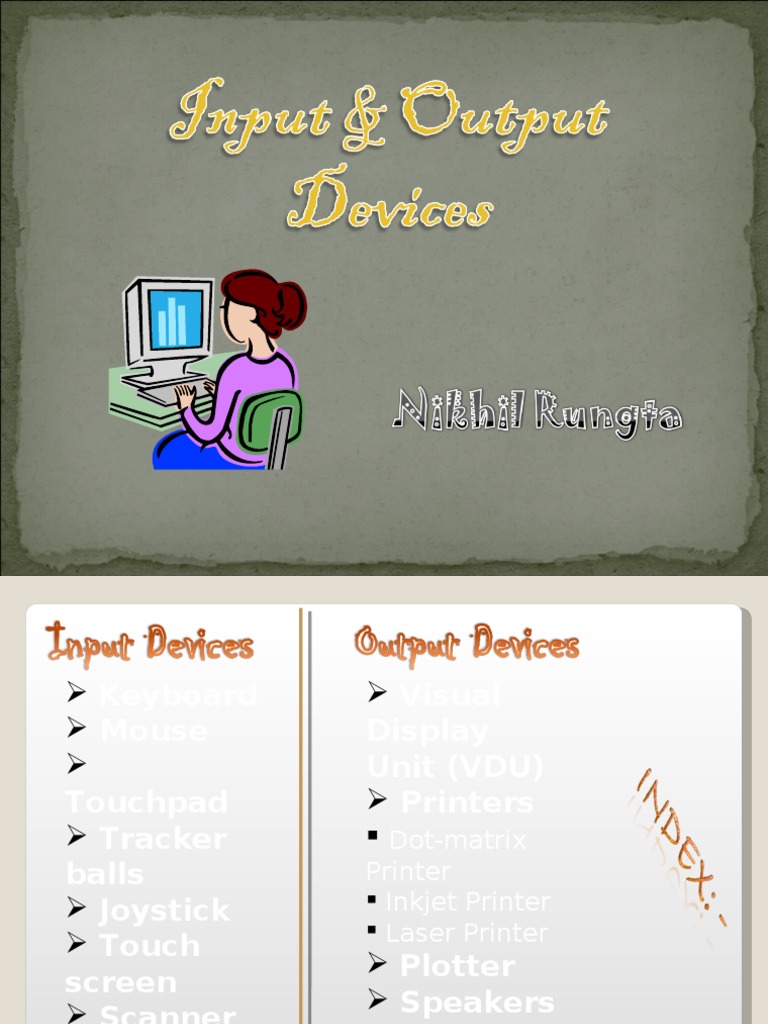Input & Output Devices | PDF | Printer (Computing) | Computer Monitor