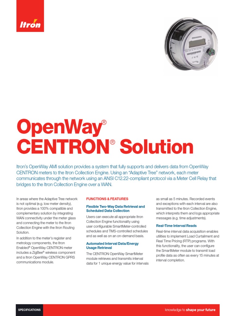 OpenWay CENTRON Solution-Web | PDF | General Packet Radio Service ...