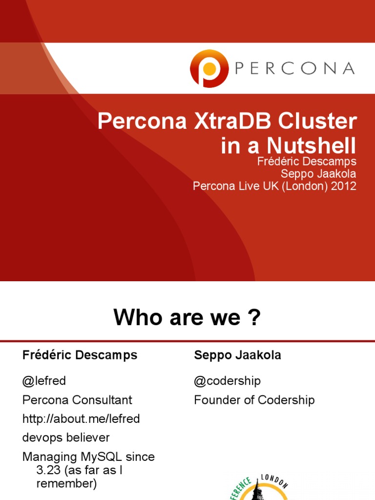 Percona XtraDB 集群内部 | PDF | Computer Cluster | Information Retrieval