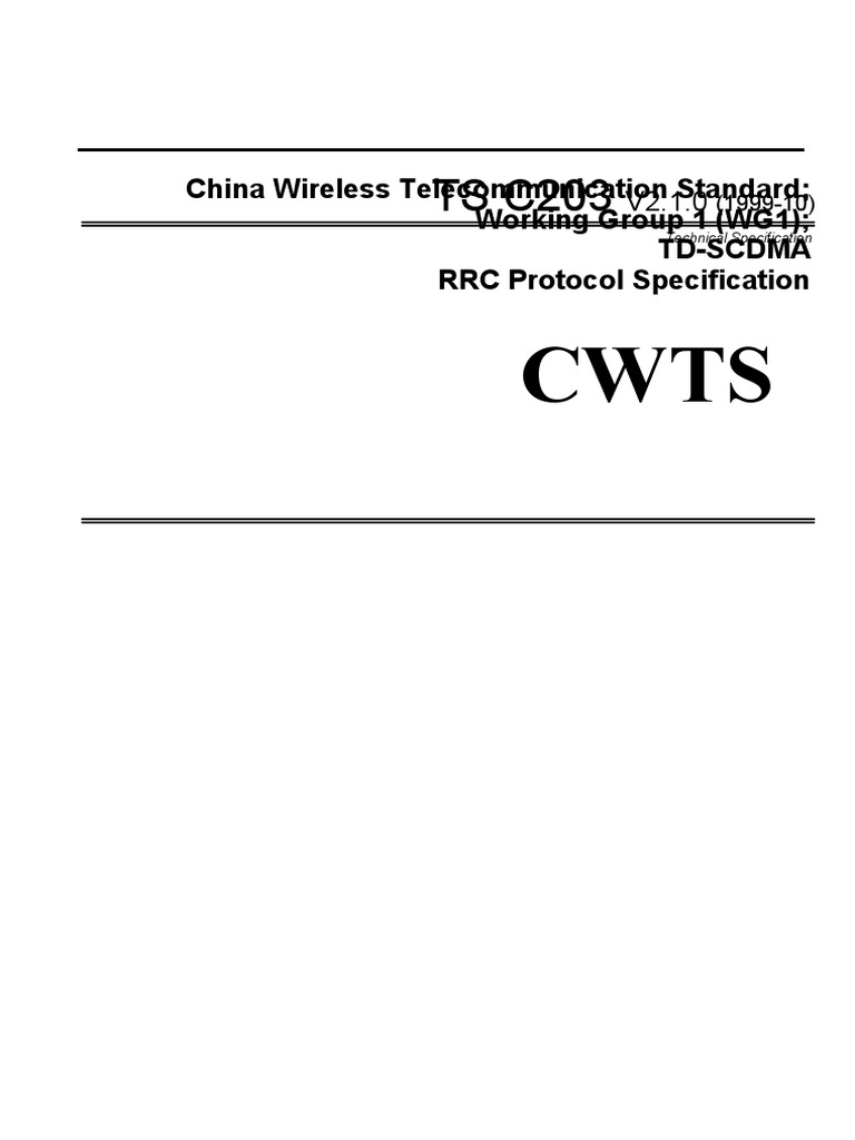 RRC Protocol Specification | PDF | Communications Protocols | Quality Of Service