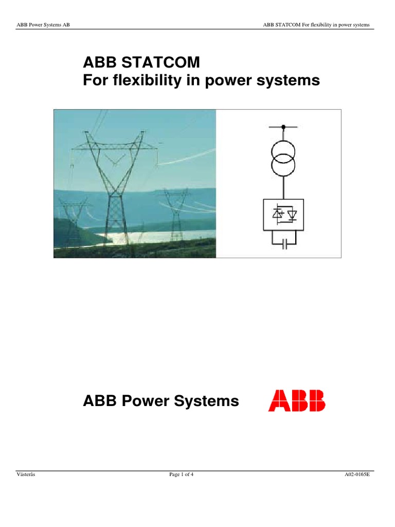 StatCom Application in Power Systems | PDF | Electric Power System ...