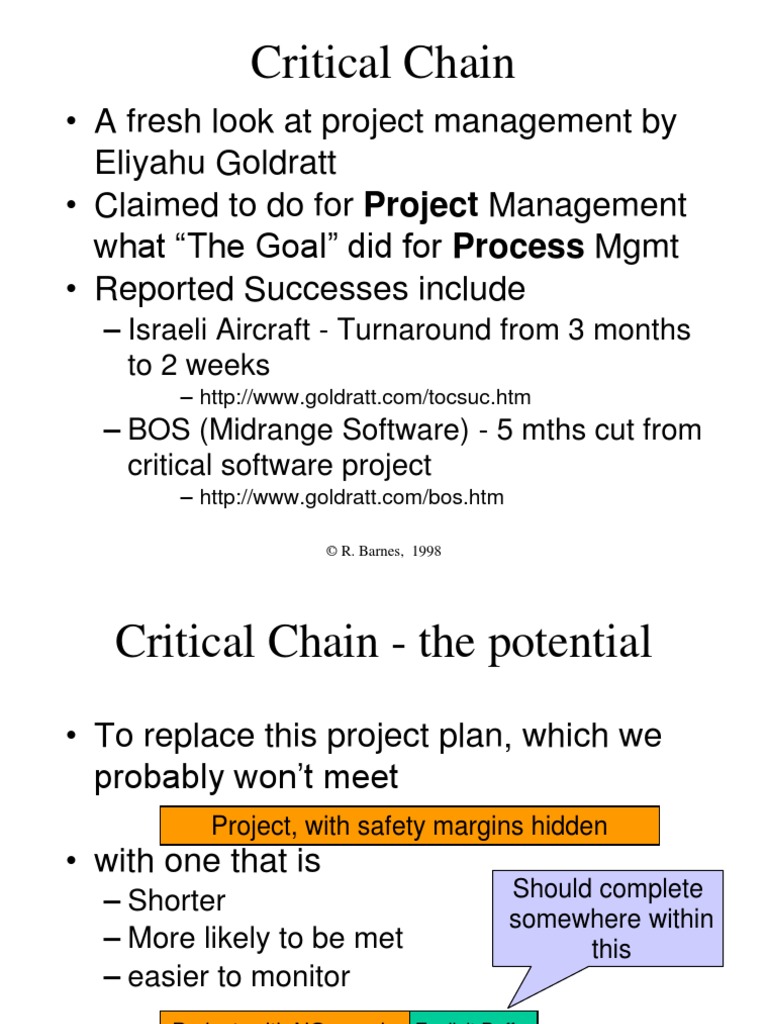 Critical Chain | PDF | Project Management | Business