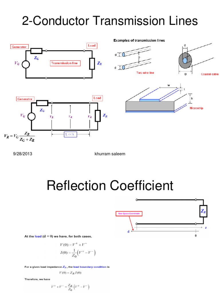 2-Conductor Transmission Lines | PDF