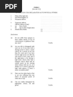 Form 1 (See Rule 5 (2) ) Application-Cum-Declaration As To Physical ...